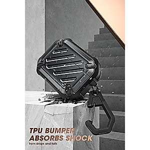 SUPCASE Unicorn Beetle Pro Series Case Designed for Airpods Pro, Full-Body Rugged Protective Case with Carabiner for Apple Airpods Pro (Black)