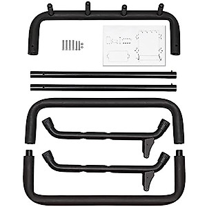 Superlative Stands Multiple Guitar Stand Rack; Foldable Display Holder for 3 Guitars; Electric Bass Stage Display Holds Up to Three Black