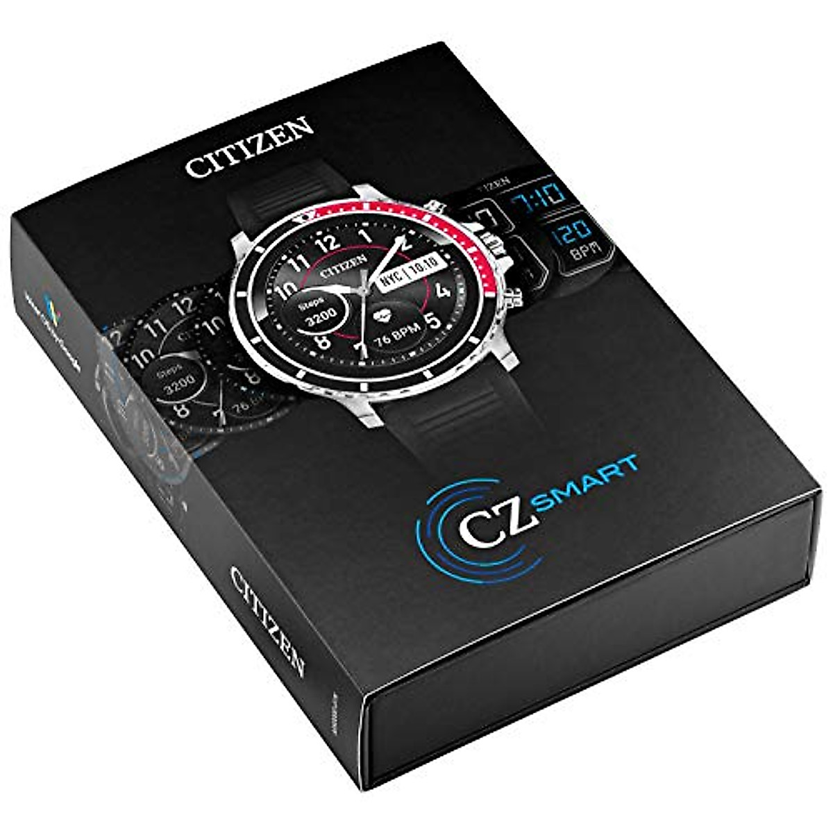 Citizen CZ Smart Gen 1 Stainless Steel Smartwatch Touchscreen, Heartrate, GPS, Speaker, Bluetooth, Notifications, iPhone and Android Compatible, Powered by Google Wear OS