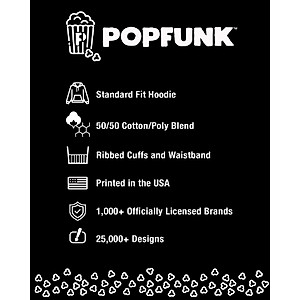 Popfunk Classic TMNT Teenage Mutant Ninja Turtles Unisex Adult Pull-Over Hoodie, Raphael Chest, 2X-Large