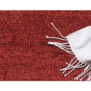 Unique Loom Del Mar Collection Area Rug - Abigail (5' 3" x 8' Rectangle, Terracotta/ Red)