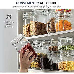 Bormioli Rocco Fido Clear Jar, 33-3/4-Ounce