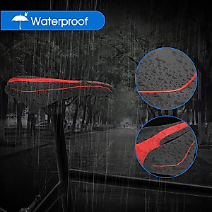 Most Comfortable Bike Seat Bicycle Saddle Cushion for Men Women with Mountain Bikes Road Bikes Universal Riding Bike (Blue)