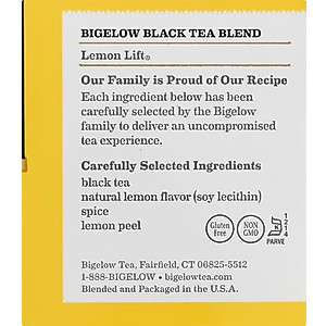 Bigelow, Black Tea, Lemon Lift, 20 Tea Bags, 1.37 oz (38 g)