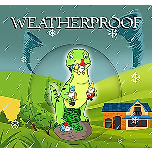 Garden Gnomes Galore Dinosaur Eating Gnomes Garden Statue - Garden Gnomes Outdoor Funny Gnomes Decorations for Yard - Funny Gnomes Inappropriate Nomes - Dinosaur Eating Garden Gnomes Naughty Gnomes