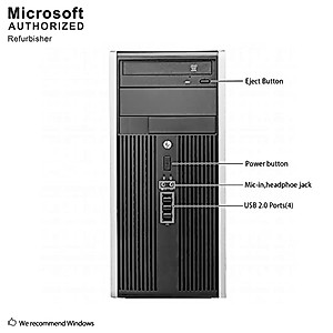 HP Elite 8300 Tower Desktop (Intel Quad Core i5 3.20GHz, 16GB RAM, 2TB HDD, 120GB SSD, Windows 10 Professional, WiFi, HDMI, Bluetooth) (Renewed)