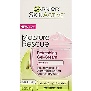 Garnier SkinActive Moisture Rescue Refreshing Gel-Cream for Dry Skin, 1.7 Ounces