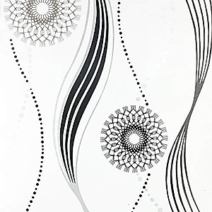 HOYOYO Black Striped Peel and Stick Shelf Liner Paper, Self-Adhesive Covering Geometry Modern Design for Drawer Cabinets Furniture Surface Living Room Wall Art Decor 17.8 x 118 inch