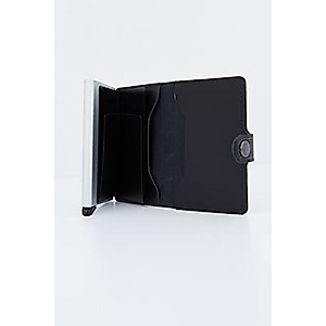 Secrid mini wallet genuine black leather with RFID protection / with one click all cards slide out gradually