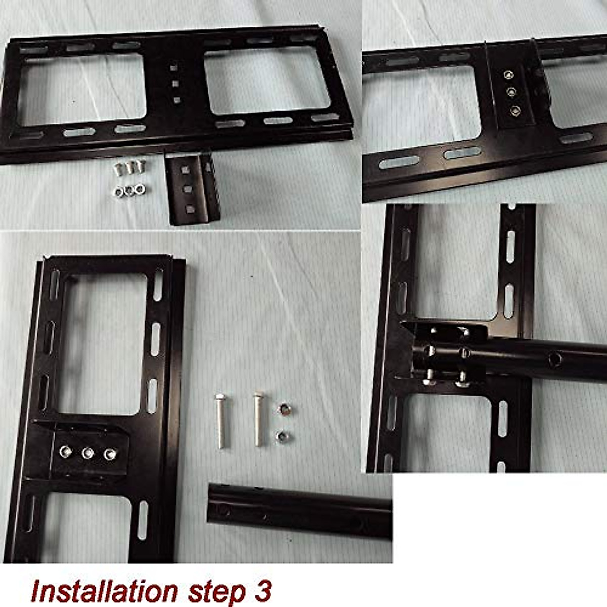 Henxlco Adjustable Ceiling TV Wall Mount Tilt Bracket Fits Most 26 28 32 40 42 47 50" LCD LED Plasma, Some up to 55" Flat Panel Screen Display with VESA 400x400 400x300 400x200 300x300 200X 200mm