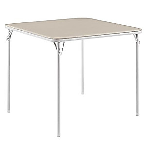 VECELO Kids Folding Activity Table and Chairs 5 Pcs, Portable, with Ultra Soft PU Padded Cushion, 5 Piece Set, Black