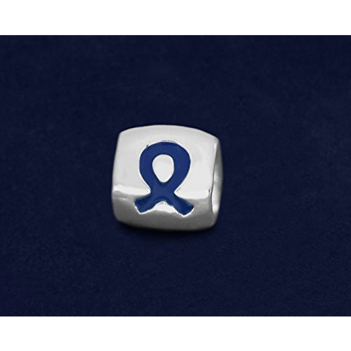 Fundraising For A Cause Dark Blue Ribbon Awareness Charm