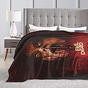 ZAZOOT Evil Dead Throw Blanket Flannel Blanket Soft Blanket Sofa Bed Blanket 80"x60"