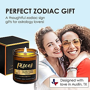 Pisces Candle, Zodiac Candles, Zodiac Signs Pisces Candles Women, Pisces Astrology Gifts for Women, Lovers Pisces Zodiac Stuff, Pisces Gifts for Women, Pisces Birthday Candle, Zodiac Gifts for Women