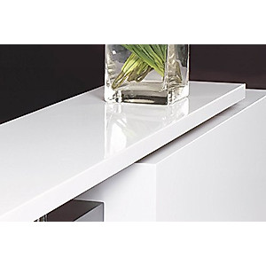 Modern Reception Desk (98") with White Quartz Stone Counter-TOP
