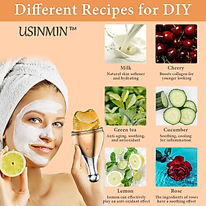 USINMIN Ice Face Roller,Ice Roller for Face and Eye Beauty Ice Facial Rollers Mold Facial Icing Massage Puffiness Relief Skin Care Tools for Brighten Lubricate Shrink Pores Remove Fine Lines