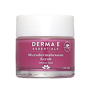 DERMA E Microdermabrasion Scrub with Dead Sea Salt & Citrus Essential Oils – Facial Exfoliating Scrub Smooths, Revitalizes and Renews – Ideal for Scars and Wrinkles, 2oz