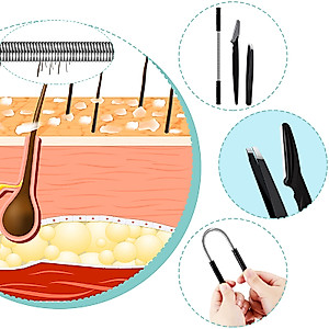 6 Pieces Spring Facial Hair Remover with Eyebrow Remover Trimmer Beveled Tweezers Threading Hair Removal Face Epilator Tool for Women Removes Hair on The Upper Lip Chin Cheeks