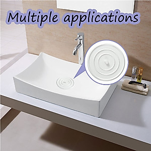 3 Pack Silicone Bathtub Drain Stopper Plug Sink Plug Universal Sink Stopper and Travel Plug for Kitchens, Bathrooms and Laundries (4.5-Inches)