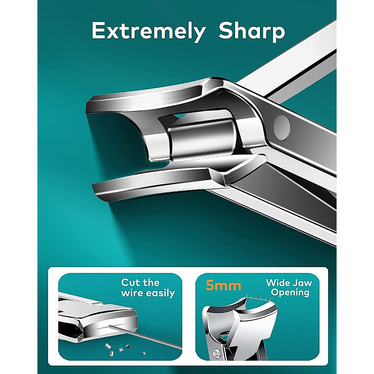 MR.GREEN Portable Nail ClippersMedical Grade Stainless Steel Foldable Nail Cutter Ultra Slim Travel Design