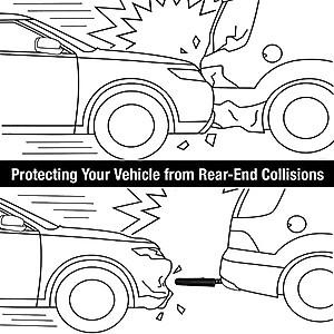 HONGNAL Hitch Step for 2 inch Receiver, Black Hitch Step Bar with Hitch Lock Stabilize Rear Bumper Guard Protector Compatible for Car Truck Vehicles