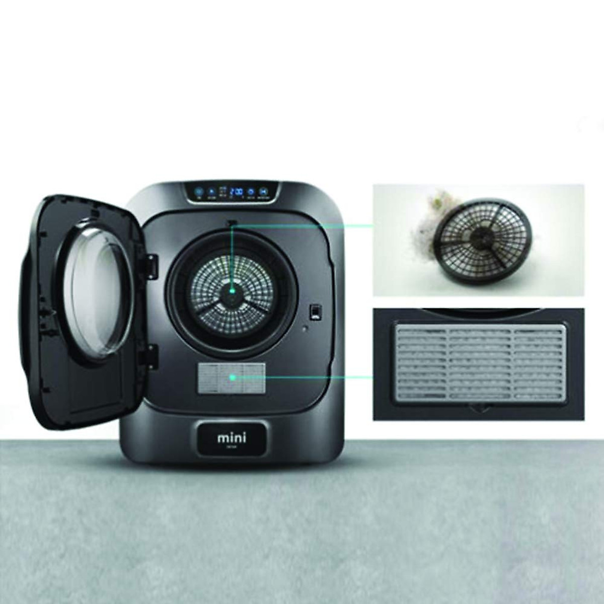 TULGIGS Daewoo&Winia DWR-03IDDC Mini Dryer Machine PTC Heater 220V/60Hz Only