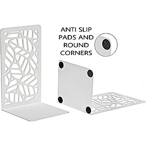 Book End, Bookends for Shelves, Book Ends to hold Books heavy duty, Book Holders for Shelves, Bookends Decorative, Metal Bookends, Book Shelf Decor