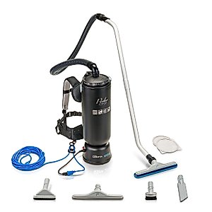 Prolux 10 Quart Commercial Backpack Vacuum with Premium 1.5-Inch Attachments, HEPA Air Filtration, Deep Cleaning for All Floor Surfaces