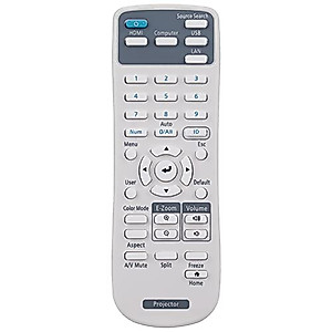 219863500 Replace Remote Control fit for Epson Projector PowerLite E20 119W X49 W49 118 982W 1288 EB-720 EB-L200X EB-L520U BrightLink 1480Fi 1485Fi EB-725Wi 735Fi 725Wi EX3280 Home Cinema 880 880X