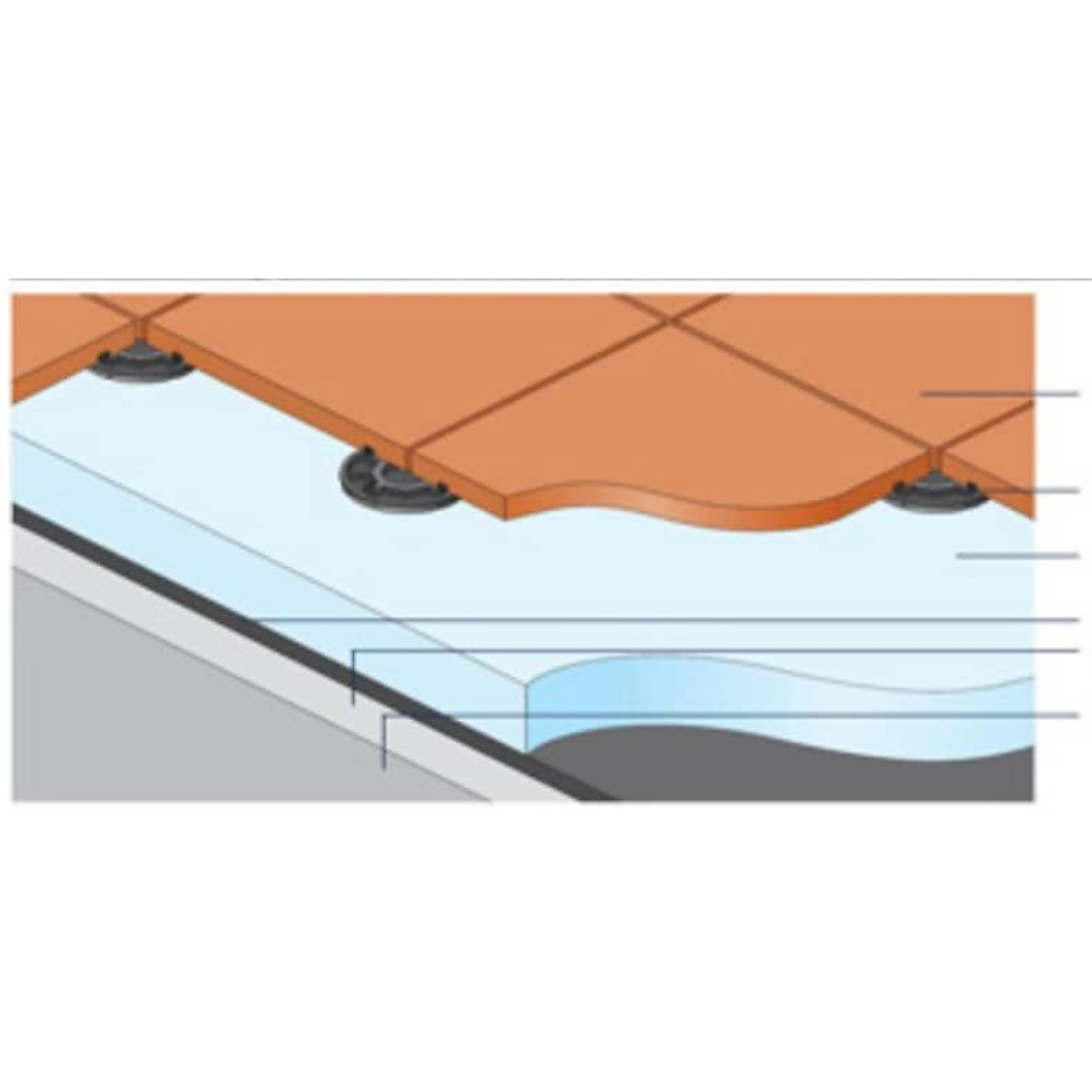 LMR Fixed Height Stackable Pedestals - Paver Support - 0.49” High - 30 Pack