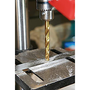 Performance Tool W8575 9/32-Inch Titanium Drill Bit - High Speed Steel with Titanium Coating for Durability and Precision Drilling