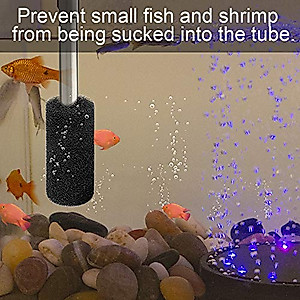 IAFVKAI 6 PCS Pre-Filter Sponge Aquarium Foam Sponge Roll Intake Filter Cover for Fish Tank Large