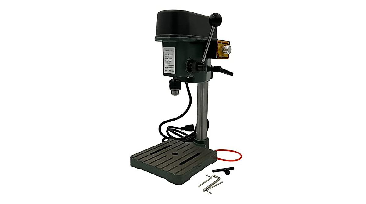 Small Benchtop Drill Press | 3 Speed & Compact Design