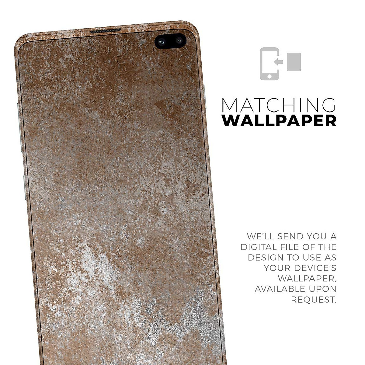 DesignSkinz Distressed Silver Texture v10 Protective Vinyl Decal Wrap Skin Cover Compatible with The Samsung Galaxy S20 (Screen Trim & Back Glass Skin)