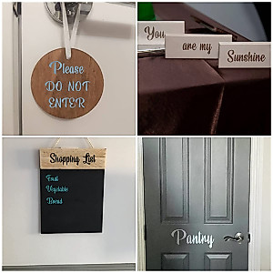 1 Inch Alphabet Letter Stencils - 70 Pack Letter Number Stencil Templates with Signs for Painting on Wood, Reusable Calligraphy Letters and Numbers Stencils for Chalkboard Fabric Wood Signs