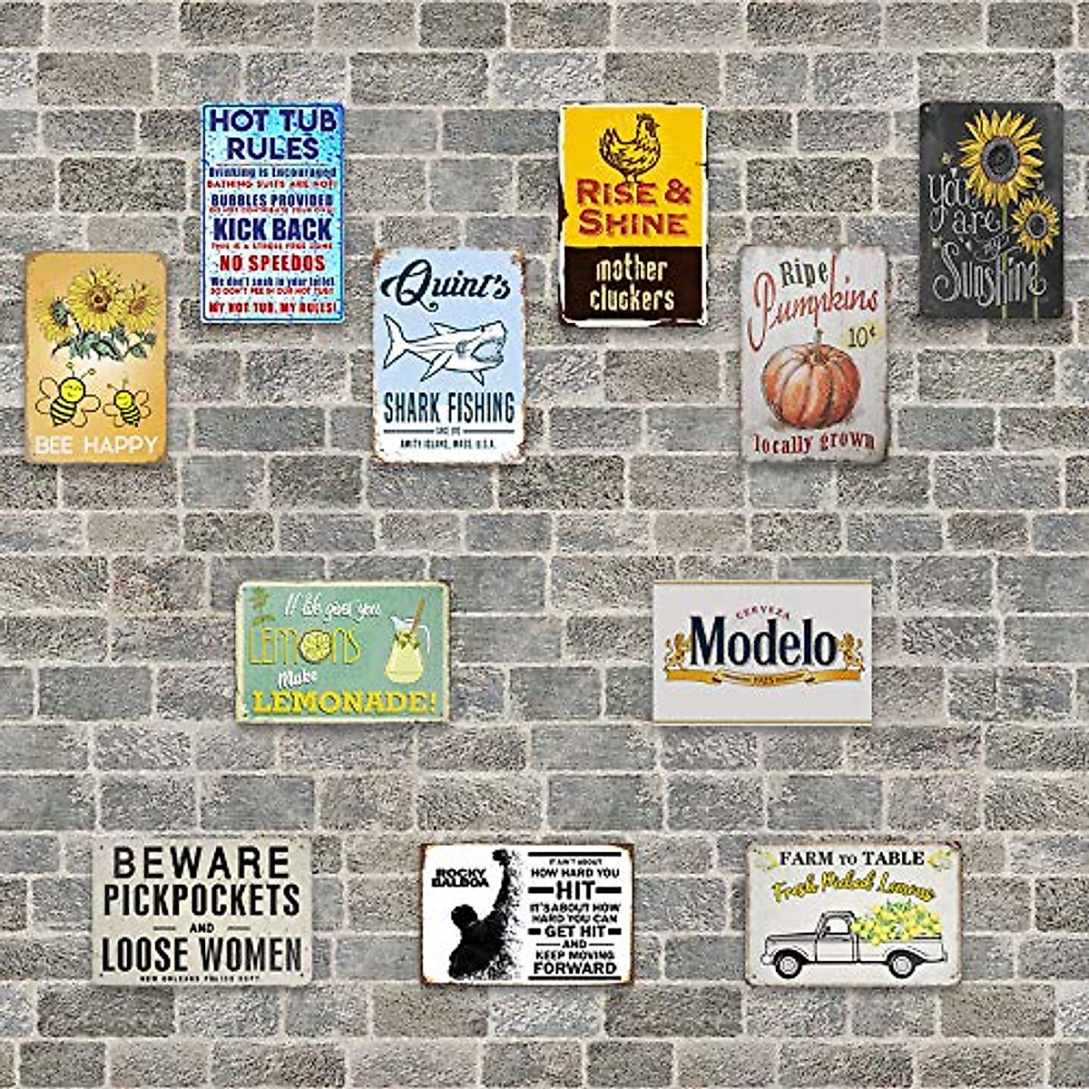 MeowPrint Modelo Cerveza Man Cave Beer decor Tin Signs 12 x 8Inch