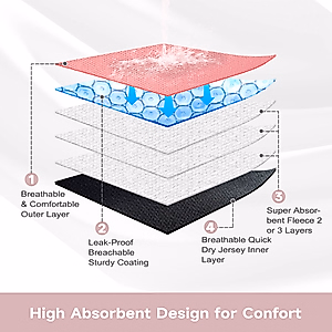 Paw Legend Washable Reusable Female Dog Period Diapers for Heat Doggie Puppy Diapers for Female Dogs (3 Pack,X-Large)