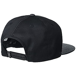 PGA TOUR Men's Standard Stableford Flatbill Golf Cap, Caviar Heather, One Size