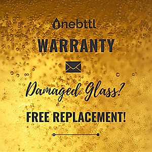 Onebttl Gifts for Brother in Law from Sister in Law, Beer Glass Funny Gift Idea for Christmas, Father's Day, Birthday, Box and Greeting Card Included Proud Brother in Law