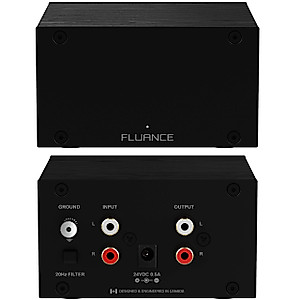 Fluance PA10 High Fidelity Phono Preamp (Preamplifier) with RIAA Equalization for MM Turntables/Vinyl Record Players