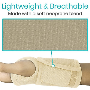 Vive Wrist Wrap Braces (2 Pack) - Tendonitis Support for Carpal Tunnel Arthritis - Sprained Pain Protection Sleeve - Weightlifting & Calisthenics Compression Stabilizer for Women, Men - Adjustable