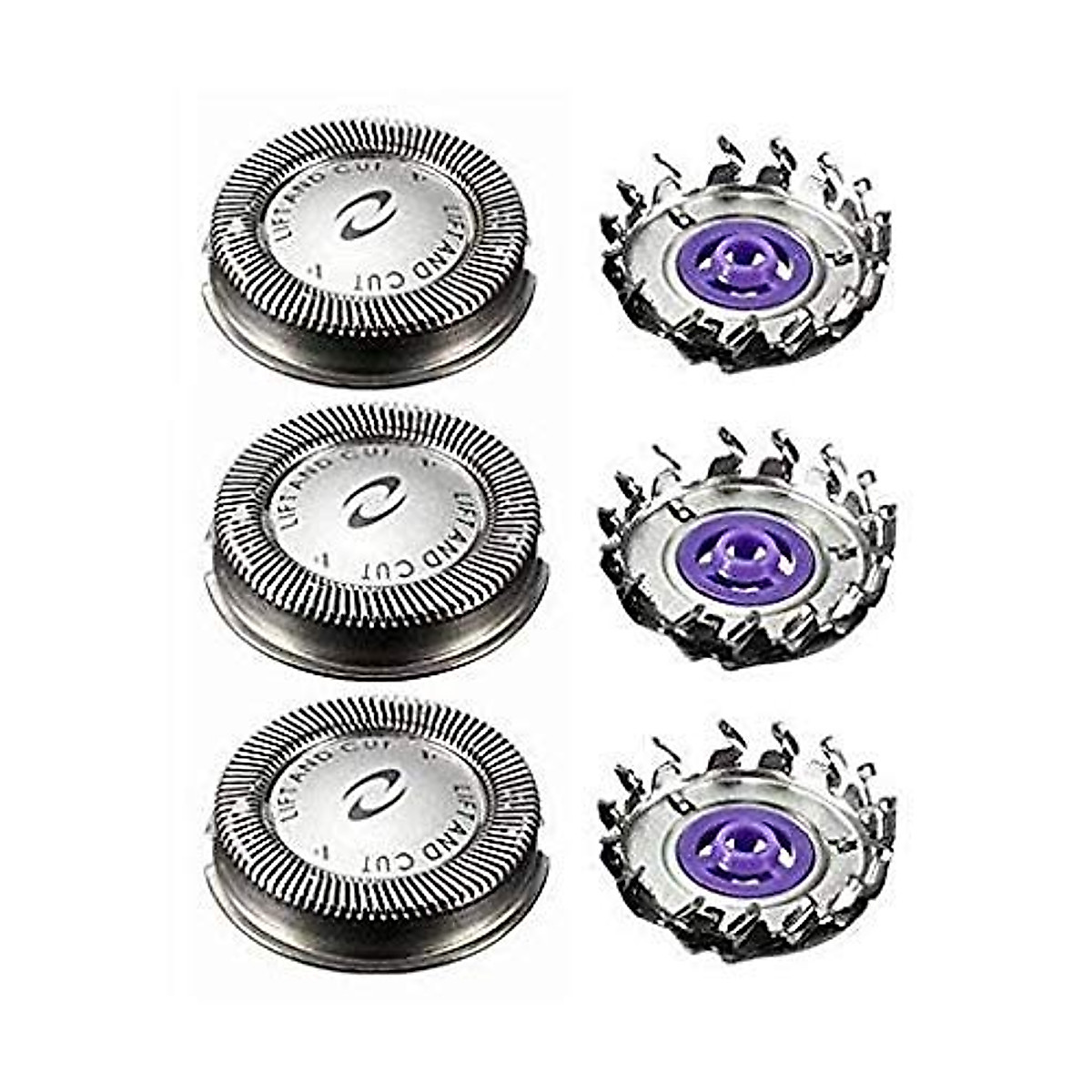 HQ56 Replacement Shaver Head compatible with Norelco HQ56/52 Reflex Plus and Micro Action Electric Razor Replacement Heads Compatible with Norelco 6613X, 6843XL, 6853XL, 6863XL, 6940LC, 31DB, 40DB