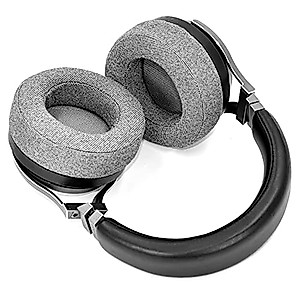 Upgrade Virtuoso XT Thicker Earpads - Replacement Ear Cushion Compatible with Corsair Virtuoso RGB Wireless SE Gaming, Softer Leather,High-Density Noise Cancelling Foam, Added Thickness Gray