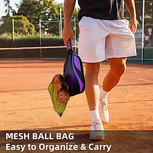 JoncAye Pickleball-Balls 6 Pack, Orange Indoor-Pickleballs USAPA Compliant, Pickle-Balls with Bag, Accessories for Pickleball-Paddle-Set, Gifts for Pickleball Lovers