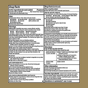 GoodSense 200 mg Ibuprofen Tablets, Fever Reducer and Pain Relief from Body Aches, Headache, Arthritis Pain and More, 500 Count