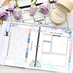 Wedding Planner Book and Organizer for the Bride, Wedding Planning Binder, Engagement & Fiance Gifts for Her, Bride To Be gifts, Wedding Stickers kit