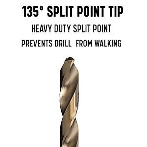 Drill America 26 Piece m35 Cobalt Drill Bit Set (Sizes A - Z), DWDCO Series