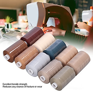 PESUMA Colorful Sewing Machine Thread Set - 10 Gray Series Polyester Embroidery Tools with Excellent Tensile Strength - Sewing Thread for All Your Sewing Projects