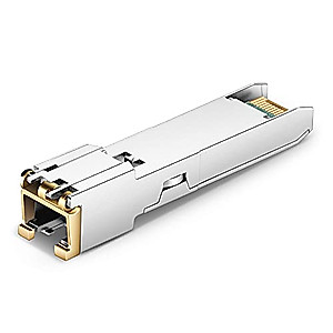 6COM 1.25G SFP to RJ45 Copper 1000Base-T GBIC Transceiver, Gigabit SFP-T Module, for Netgear AGM734, Ubiquiti, D-Link, ZTE, Other Open Switches (CAT5e/CAT6, up to 100m)