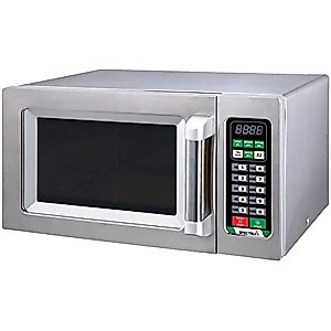Winco EMW-1000ST Commercial-Grade Microwave Oven, 9 Cubic Feet, Silver